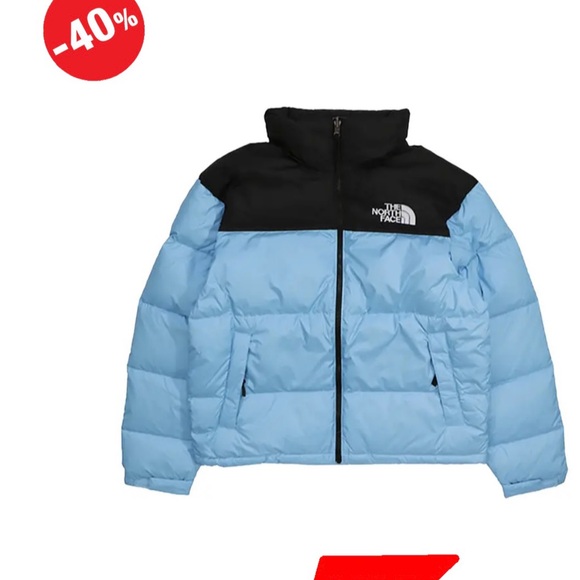 The North Face | Jackets & Coats | The North Face Sky Blue And Black ...
